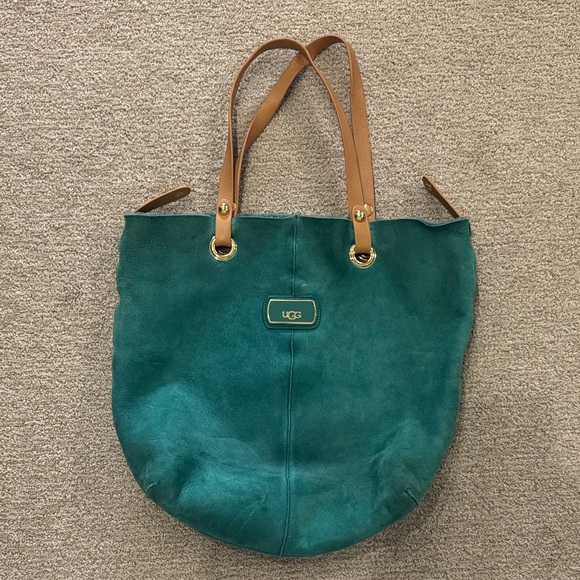 UGG | Bags | Ugg Womens Tote Bag In Teal And Tan | Poshmark